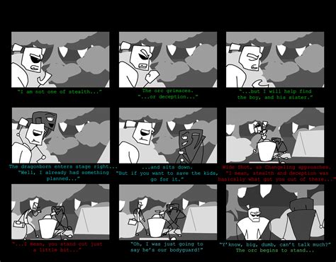 Artstation Planning At The Camp Storyboard