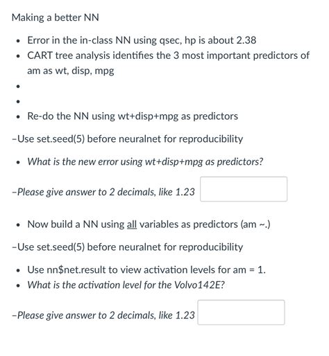 solved making a better nnerror in the in class nn using