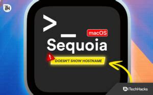 Terminal Doesn T Show Hostname Anymore MacOS Whats Happening And How To Fix It
