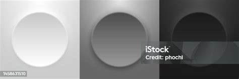 3d 요소 집합 원 단추 흰색 회색 검은색 볼록 0명에 대한 스톡 벡터 아트 및 기타 이미지 0명 3차원 형태 검은색