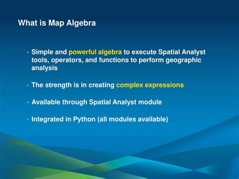Ppt Advanced Raster Analysis With Map Algebra In Python Powerpoint Presentation Id