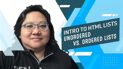 Coding For Beginners Html Basics 16— Lists—unordered Vs Ordered Youtube