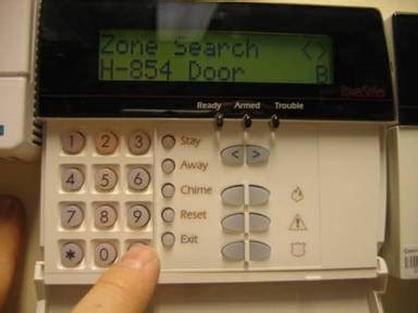 Procedure To Choose Partitions And Bypass Zones On Alarm System
