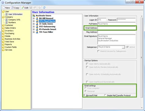 Email Options And Features In Acctivate Acctivate Help