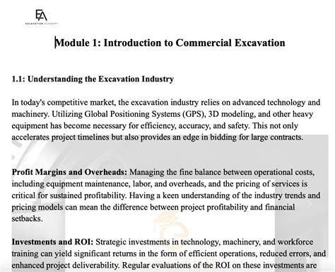 Estimating Tools Excavation Academy