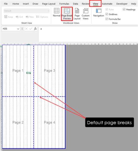 8 ways to insert page break in microsoft excel how to excel
