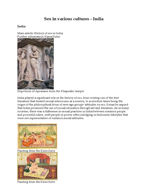 Sex In Various Cultures India Pdf Kama Neotantra