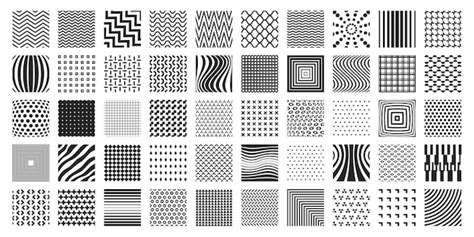 Square Geometric Designs Patterns