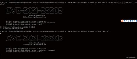 gitlab 未授权rce （cve 2021 22205） gitlab未授权rce csdn博客