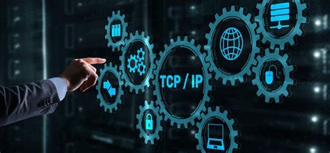 Premium Photo Tcp Ip Network Data Transmission Model On Server Rack Background