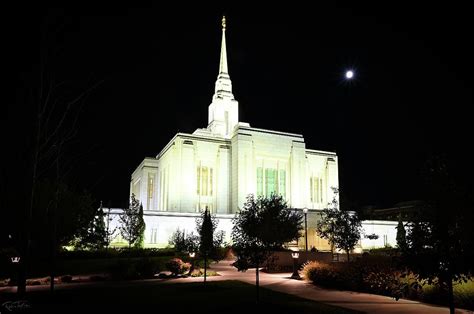 Ogden Temple At Night Photograph By Russ Taylor Fine Art America