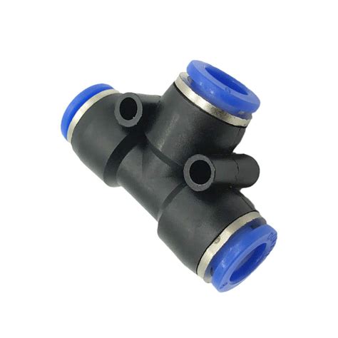 Yumo Tracheal Quick Insertion Quick Connector T Shaped Tee Reducer Pe 8 Yueqing Yumo Electric