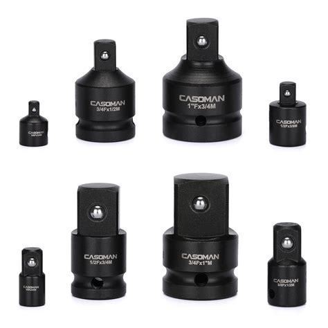 Casoman 8 Piece Impact Adapter And Reducer Set Socket Convertor Adaptor Reducer Converter