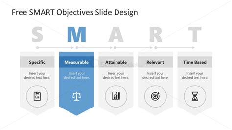free smart objectives slide template slidemodel