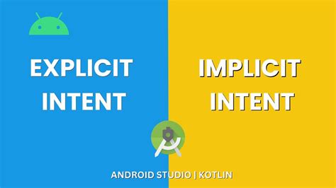 Android Implicit Intent And Explicit Intent With Examples Intents In