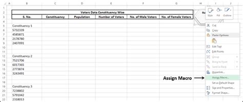 excel macros assigning macros to objects