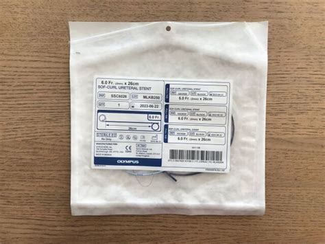 New Olympus Ssc6026 Sof Curl Ureteral Stent 6f X 26cm Disposables