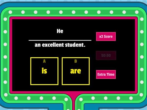 Gameshow Simple Present Gameshow Quiz