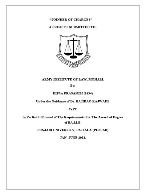 Joinder Of Charge Pdf Criminal Procedure In South Africa Crimes