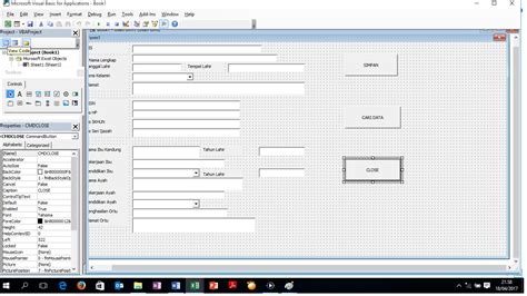 Cara Membuat Form Entri Data Dengan Menggunakan Fungsi Macros Dalam Ms