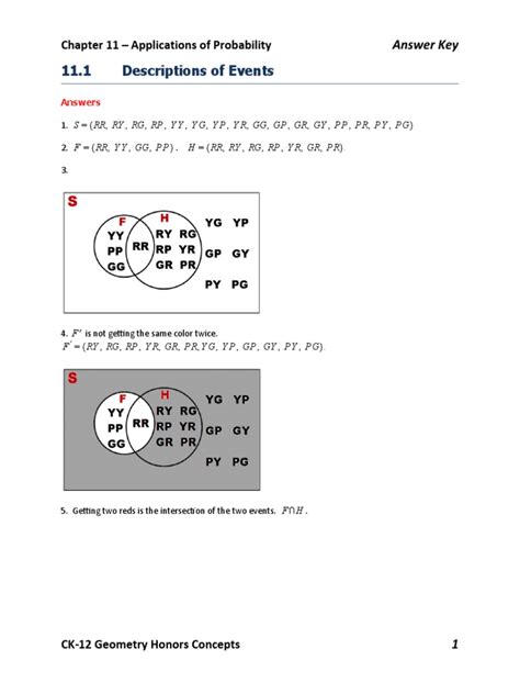 Answer Key Ck 12 Chapter 11 Geometry Honors Concepts Revised Pdf