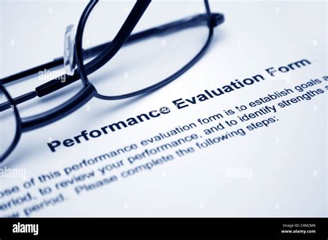Performance Evaluation Form Stock Photo Alamy