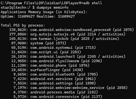 Dumpsys Meminfo 查看内存泄漏 学习笔记 Jerrycoding个人博客