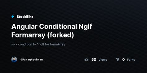 Angular Conditional N Formarray Forked Stackblitz