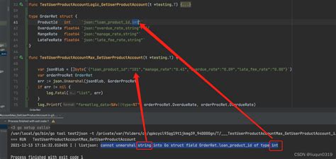 go unmarshal 错误的几种情况 cannot unmarshal string into go struct field