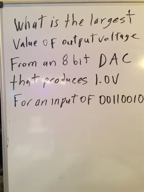 solved what is the largest value of output voltage from an 8
