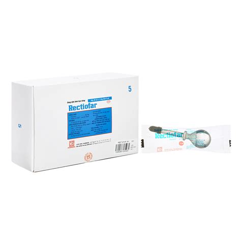 Dung dịch bơm trực tràng Rectiofar Trị táo bón cho người lớn Hộp 40