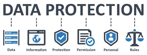 Premium Vector Data Protection Infographic Template Design With Icons