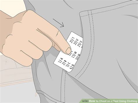 17 Ways To Cheat On A Test Using Clothing WikiHow