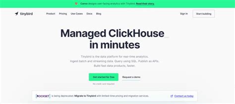 nextbase on linkedin tinybird is a real time data platform that