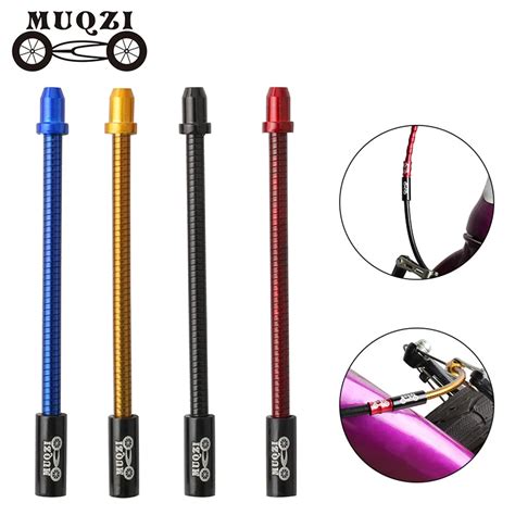 Muqzi 2pcs 봄 V 브레이크 국수 스테인레스 스틸 산악 도로 접는 자전거 브레이크 벤드 튜브 케이블 가이드자전거 브레이커 Aliexpress