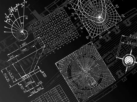 6 Black Blueprint Background Texture 