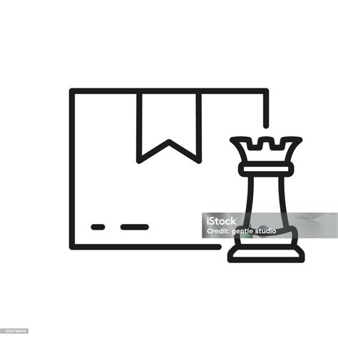 배달 서비스 전략 라인 아이콘입니다 사업 전략 계획 선적 물류 선형 픽토그램 배송 솔루션 개요 기호입니다 우편 계획 표지판 편집