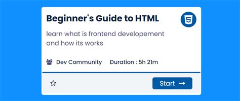 Amazing Course Card Using Html And Css Dev Community