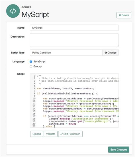 Forgerock Access Management 7 0 2 Getting Started With Scripting Managing Scripts Console