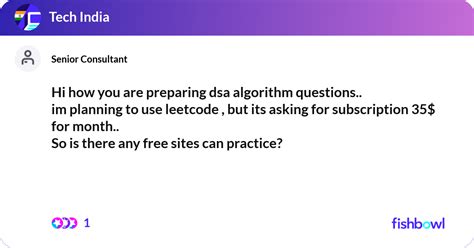 Hi How You Are Preparing Dsa Algorithm Questions Fishbowl