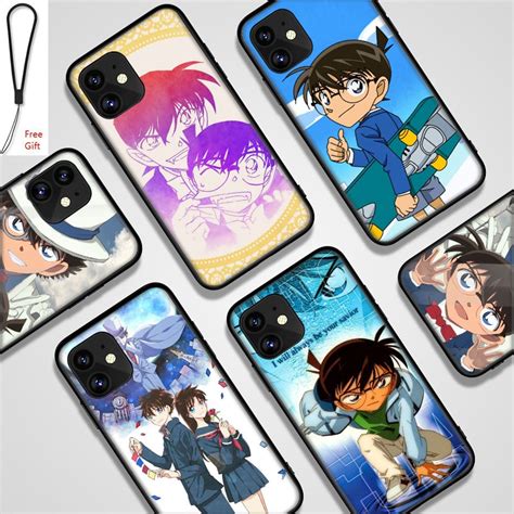 เคสโทรศัพท์มือถือ กันกระแทก ลายการ์ตูนโคนัน พร้อมสายคล้อง สําหรับ Oppo