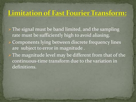 PPT Fast Fourier Transform PowerPoint Presentation Free Download ID 6877057