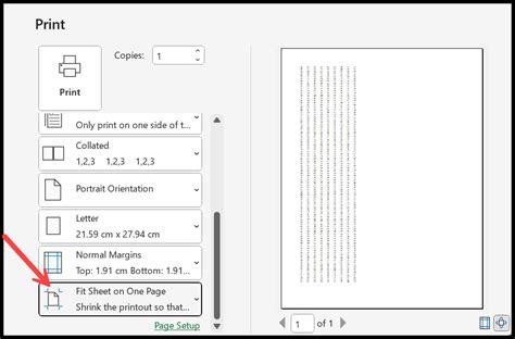 How To Print Data On One Page In Excel Fit To One Page