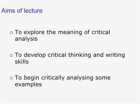 design context lecture notes what is critical analysis