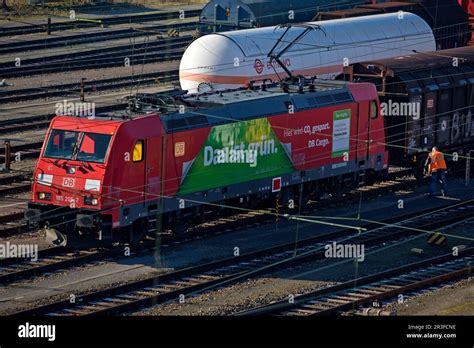 Train Formation Facility Marshalling Yard Freight Trains Hagen Ruhr Area Germany Europe