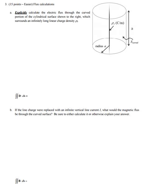 Solved Flux Calculations A Explicit Calculate The Electric Chegg Com