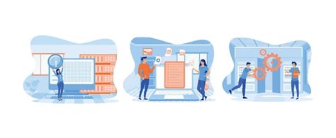 Premium Vector Management Information System Analyzing Document Management Big Data Job