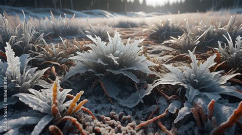 Frost Material Frost Cover Frosty Soil Frosty Landscape Freezing Realistic K Ultra Real