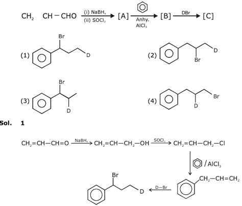 The Major Product C Of The Following Reaction Sequence Will Be