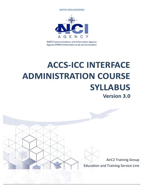 Accs Icc Interface System Administrator Course Pdf Classified